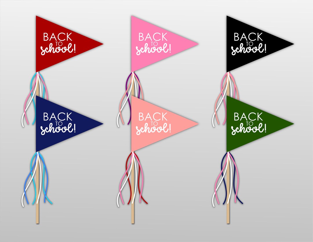 Back to School Flags | Printable - Etsy