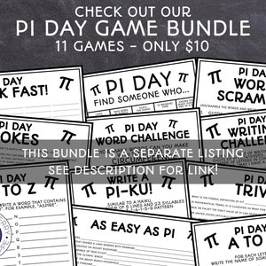 Pi Day | Banner | 3-14 | Pi Day Printable Decoration | Pi Day Party ...