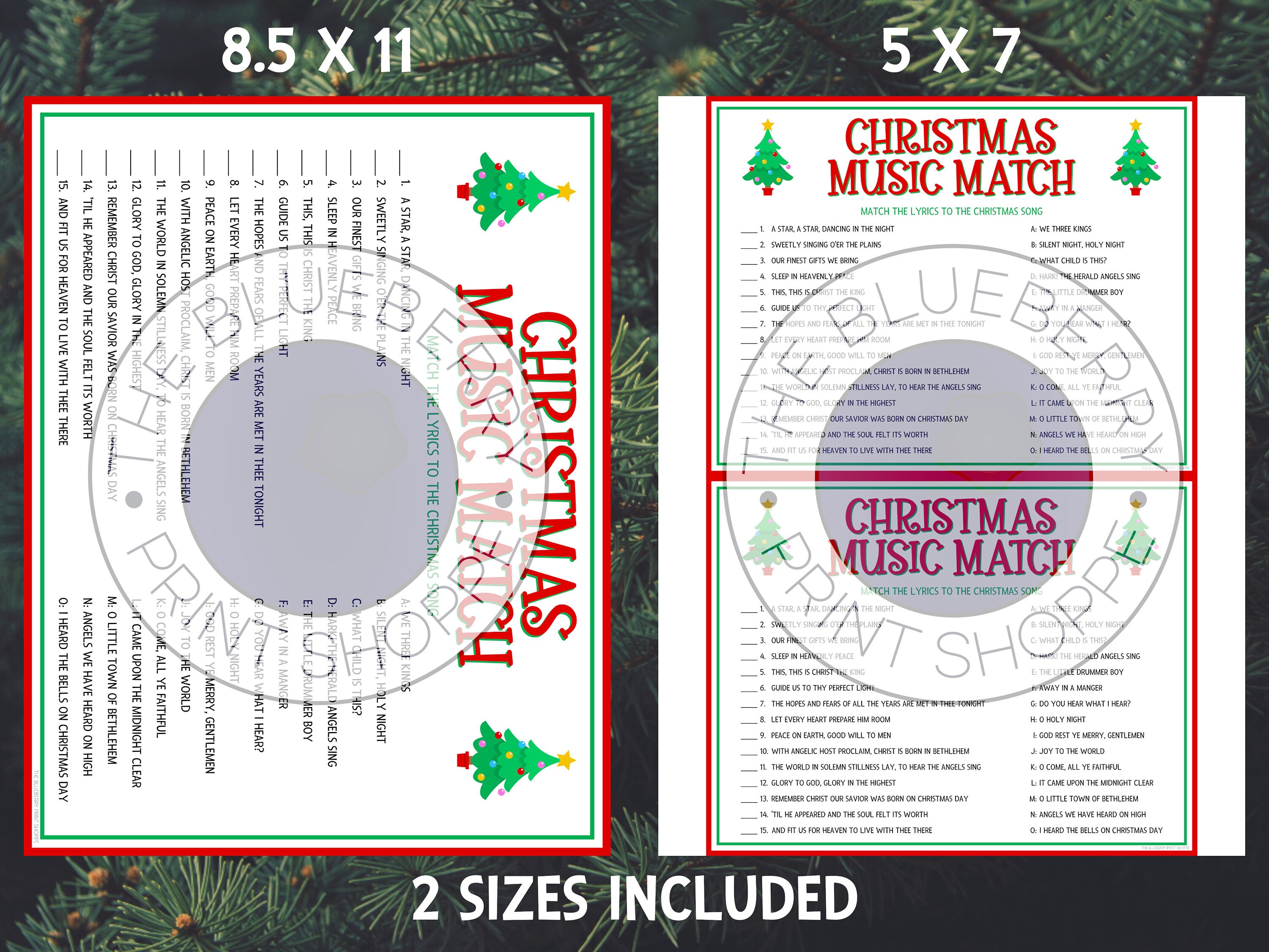 Christmas Music Match Game | Holiday Party Game | Christmas Party Game ...