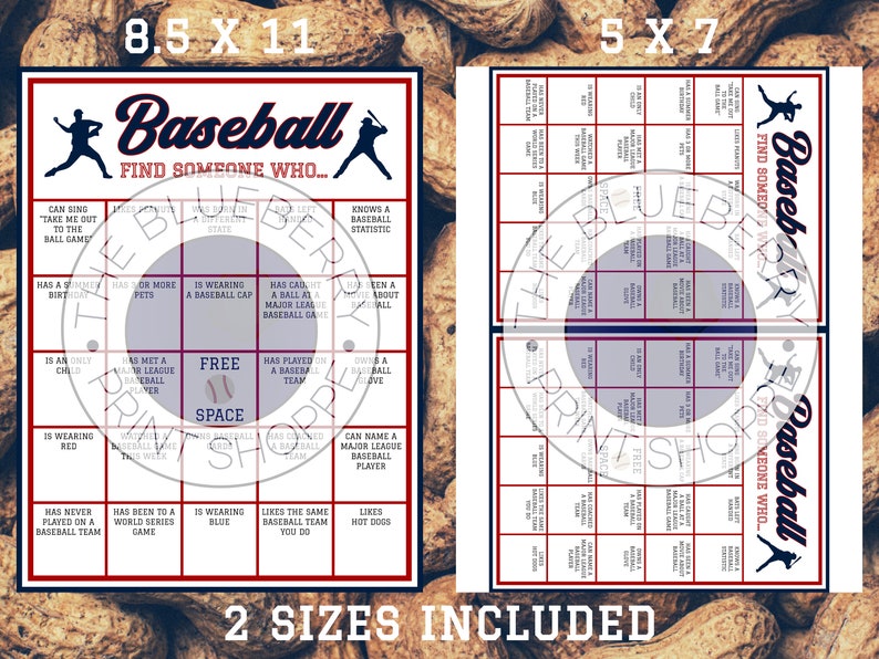 Baseball Find Someone Who Game | Baseball Team Icebreaker | Baseball ...