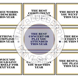 New Year’s Eve Conversation Cards - New Year's Eve Party Game - New ...