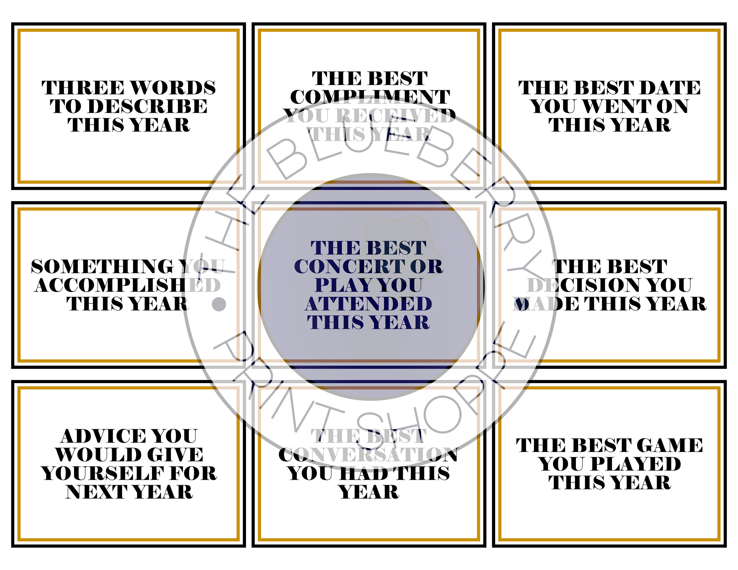 New Year’s Eve Conversation Cards - New Year's Eve Party Game - New ...