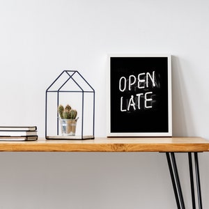 Neon Posters Open Late Neon Sign By Haus and Hues Neon | Etsy