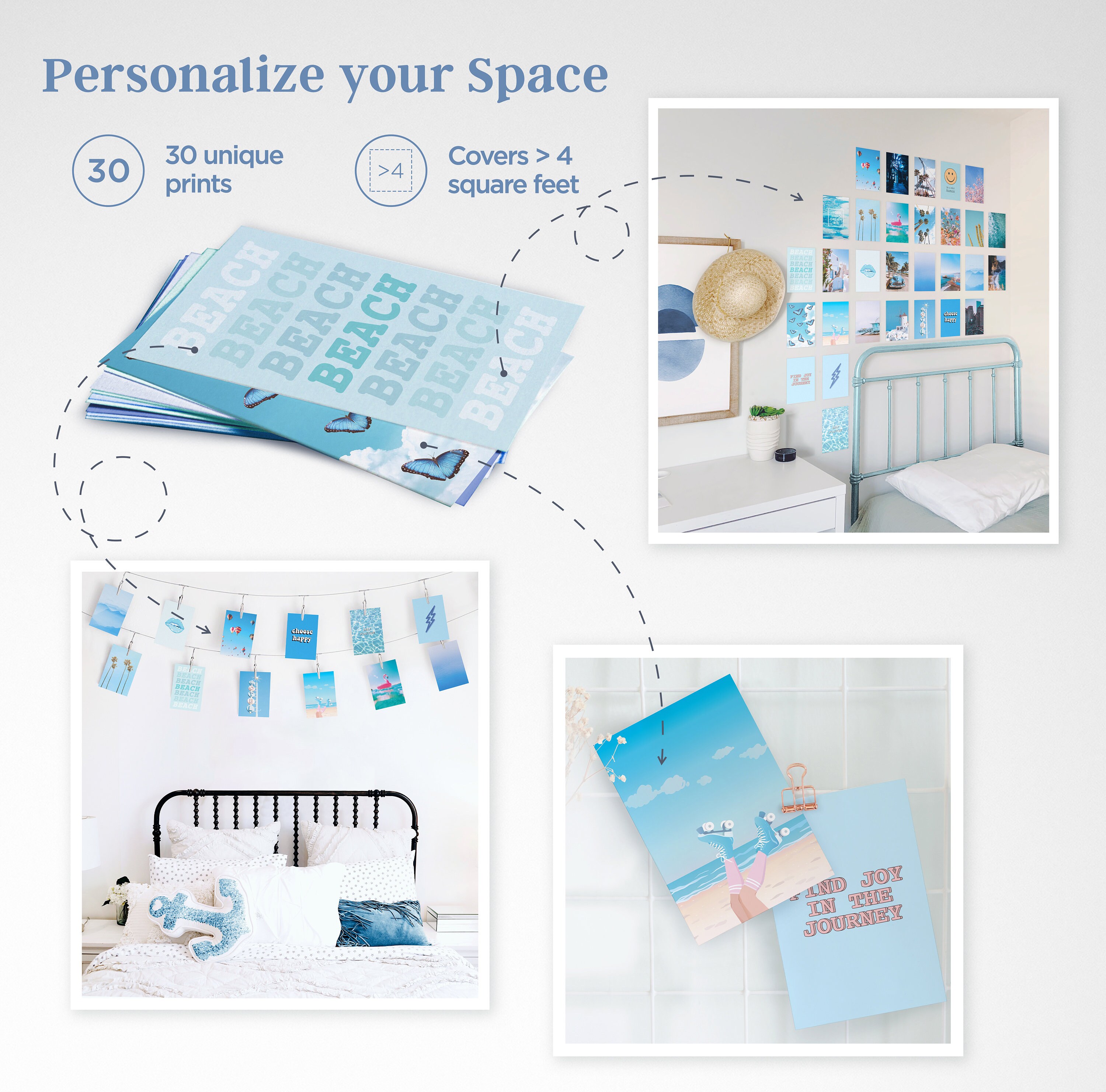 4 x 6 Photo Collage Kit for Wall Aesthetic Décor | Etsy