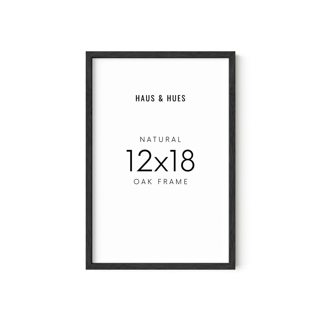 Haus and Hues 12 X 18 Picture Frame - 12x18 Picture Frames for Wall Black Frames, 12x18 Frame ...