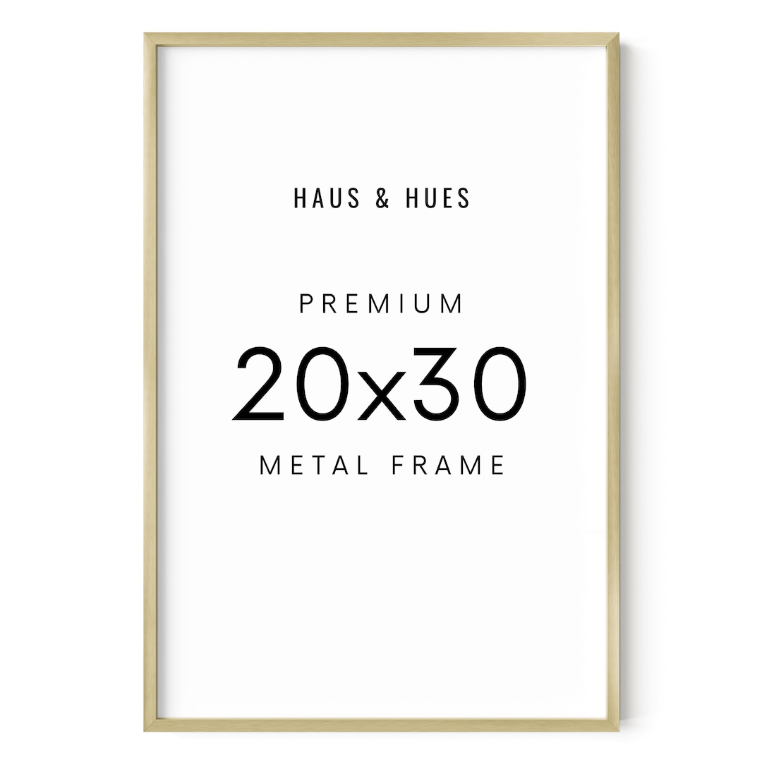 HAUS AND HUES 20x30 Gold Metal Picture Frames - Features Premium ...