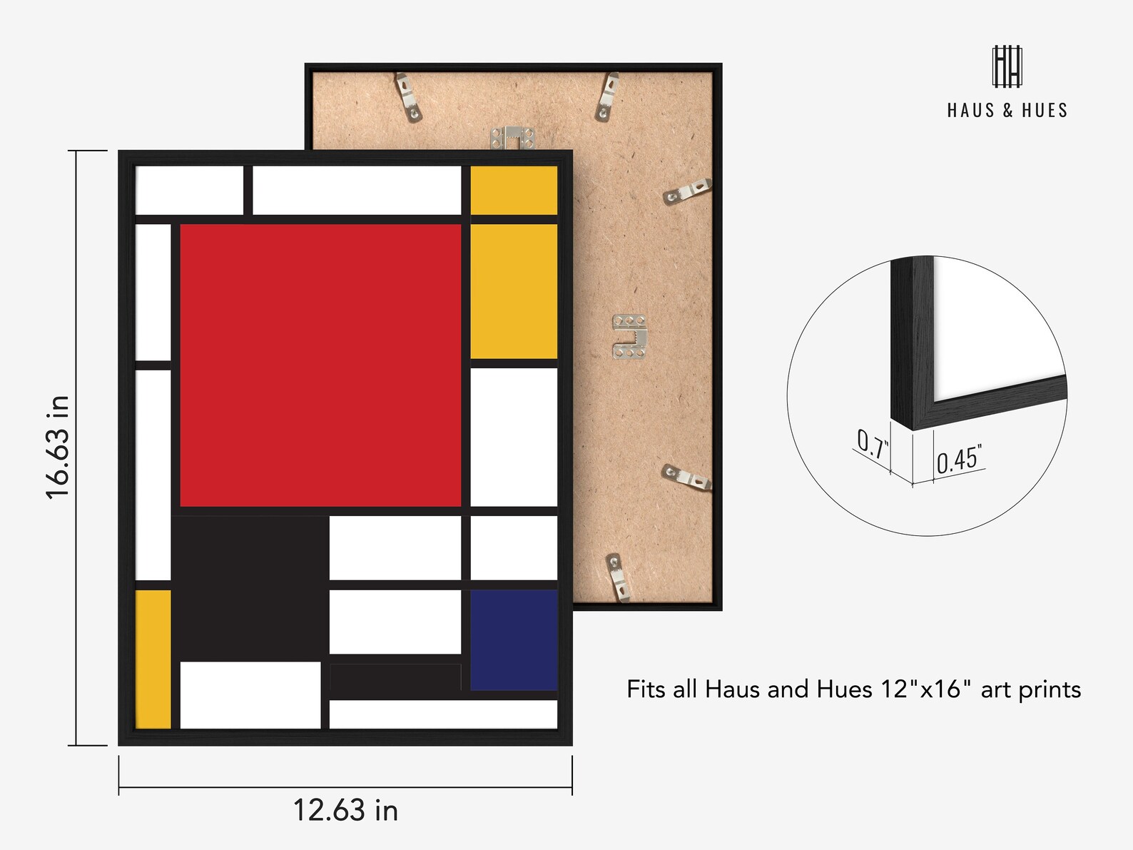 Piet Mondrian Geometric Art - Etsy