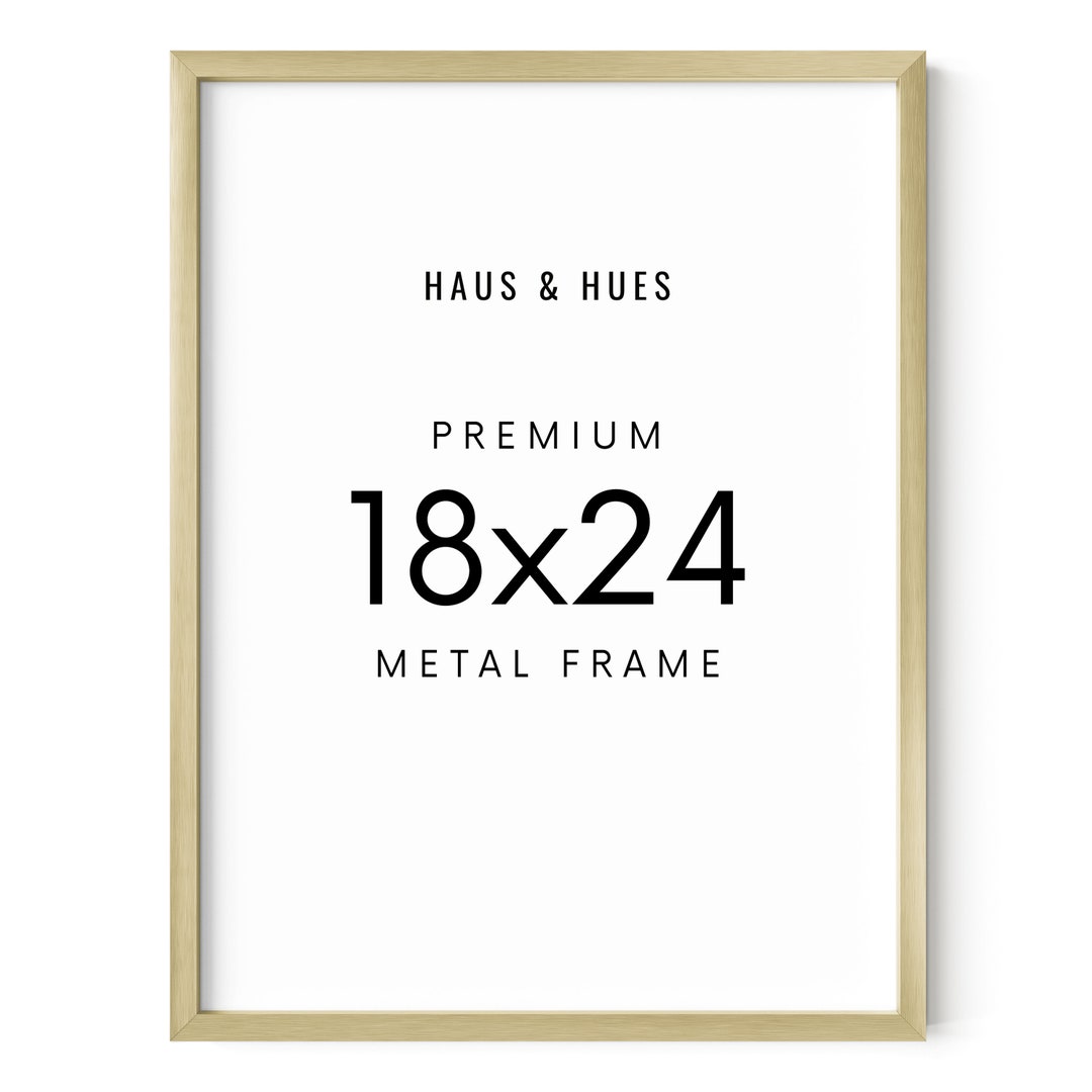 HAUS AND HUES 18x24 Gold Metal Picture Frames - Features Premium ...