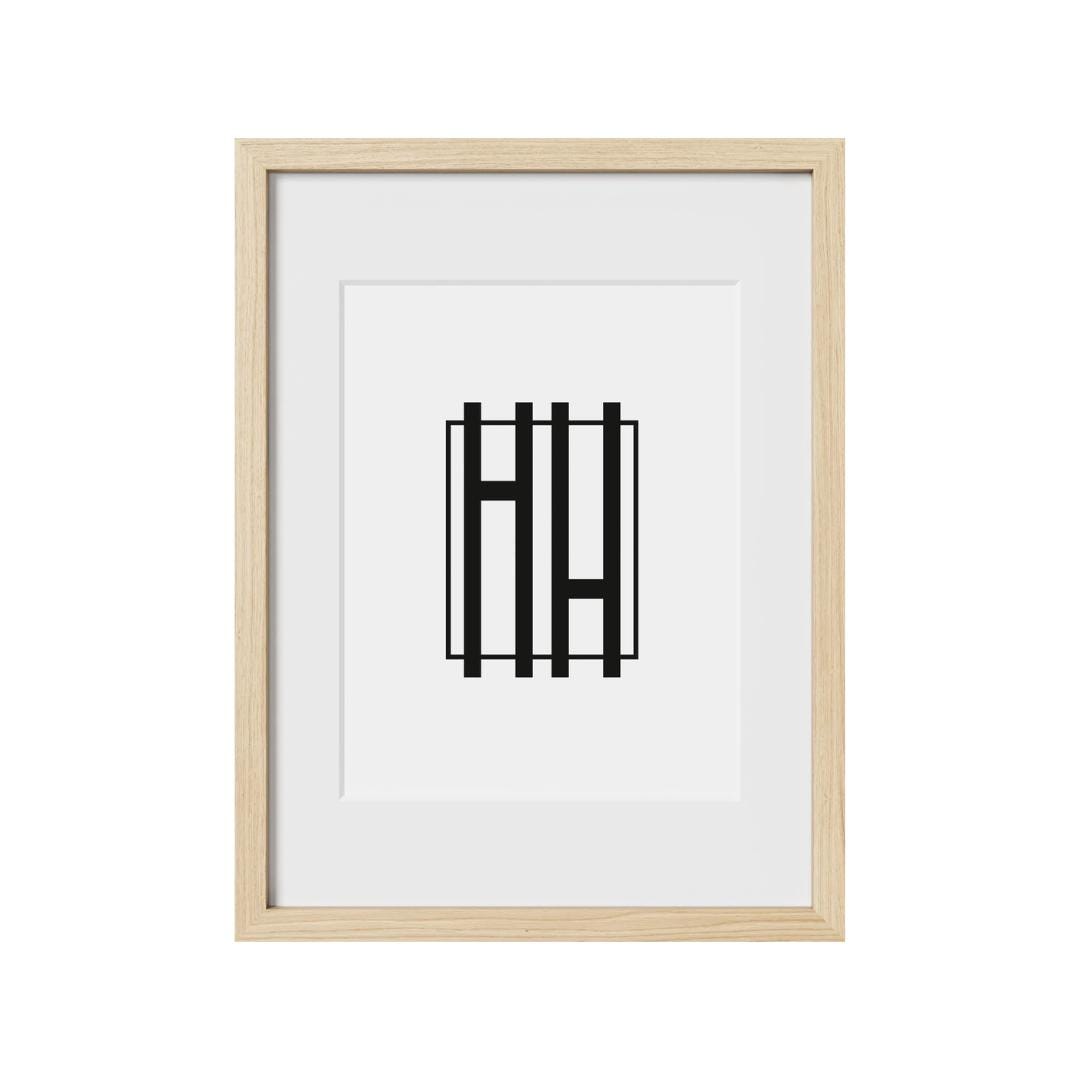 Haus and Hues Oak Picture Frame With Glass and Mat - Etsy