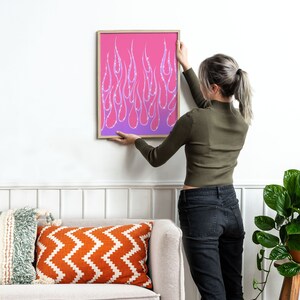 Haus and Hues Pink Pictures Wall Decor Indie Posters for | Etsy