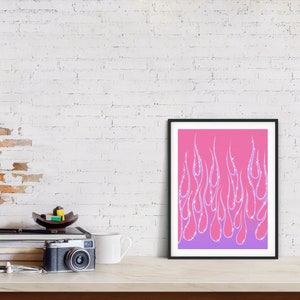 Haus and Hues Pink Pictures Wall Decor Indie Posters for | Etsy