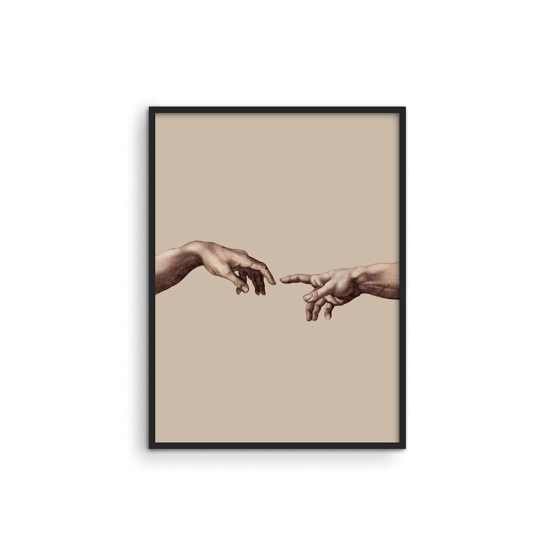 The Creation of Adam Poster - by Haus & Hues Michaelangelo Poster Light ...