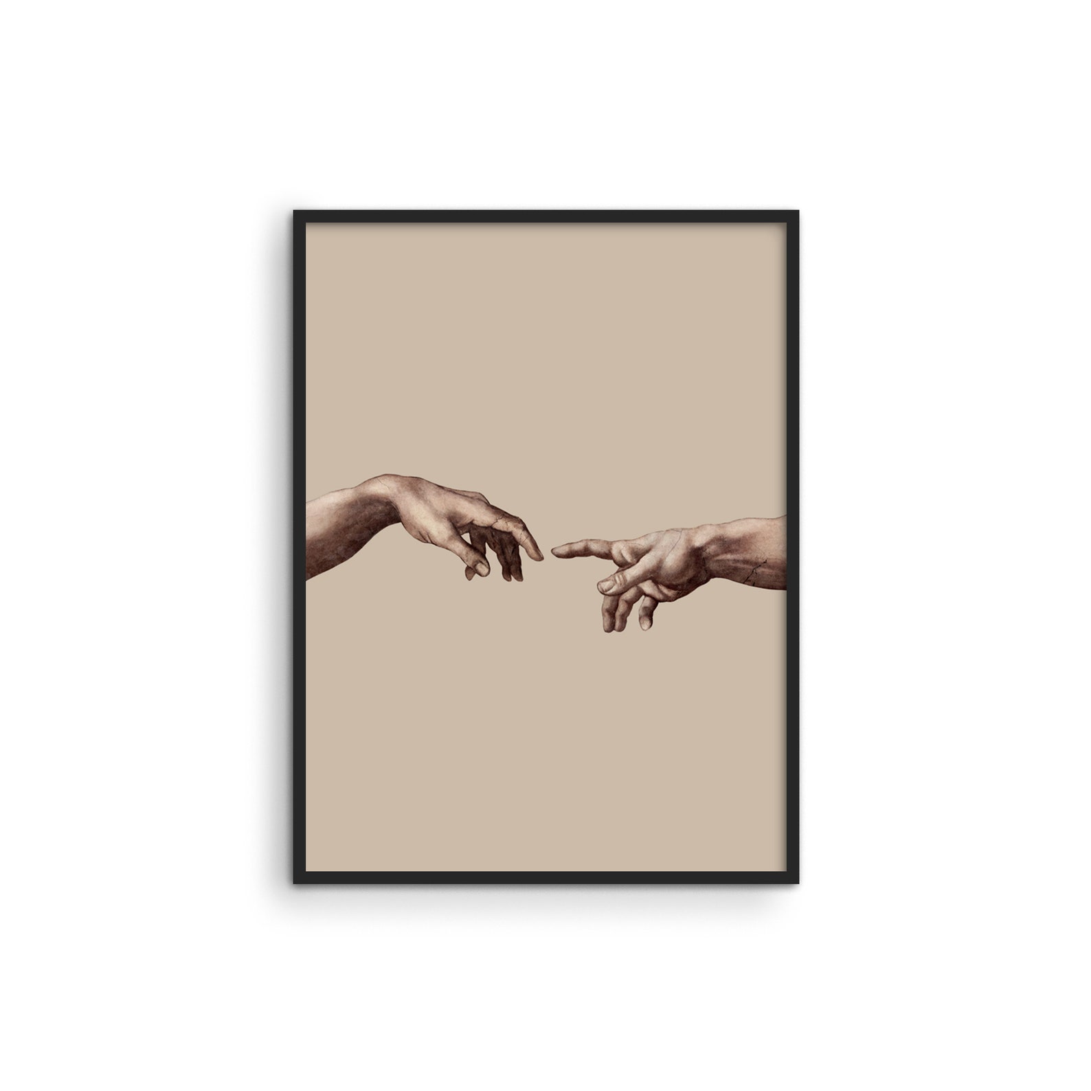 The Creation of Adam Poster by Haus & Hues Michaelangelo - Etsy