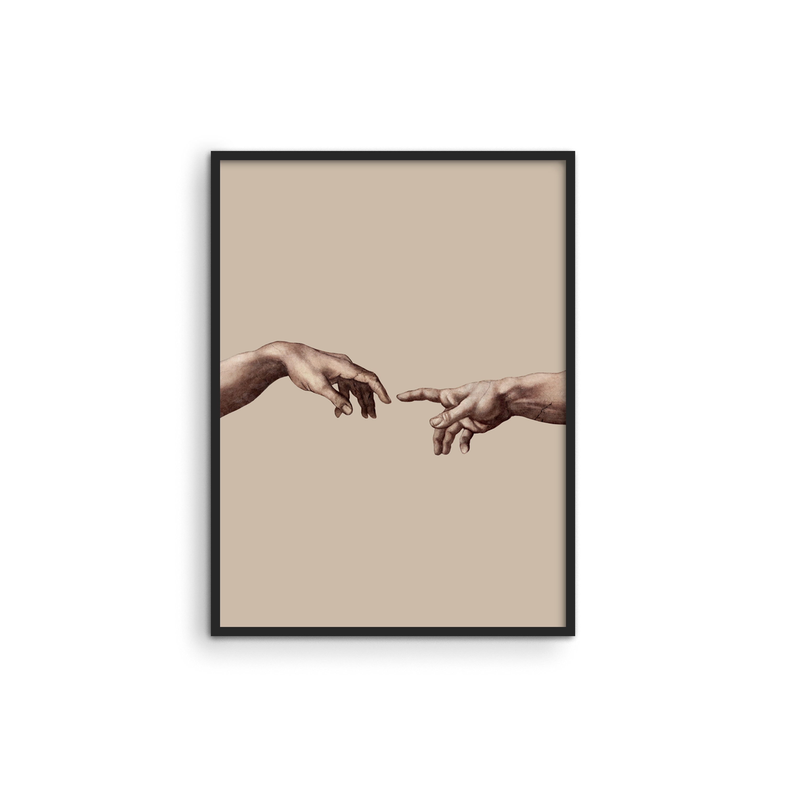 The Creation Of Adam Poster By Haus & Hues Michaelangelo | Etsy