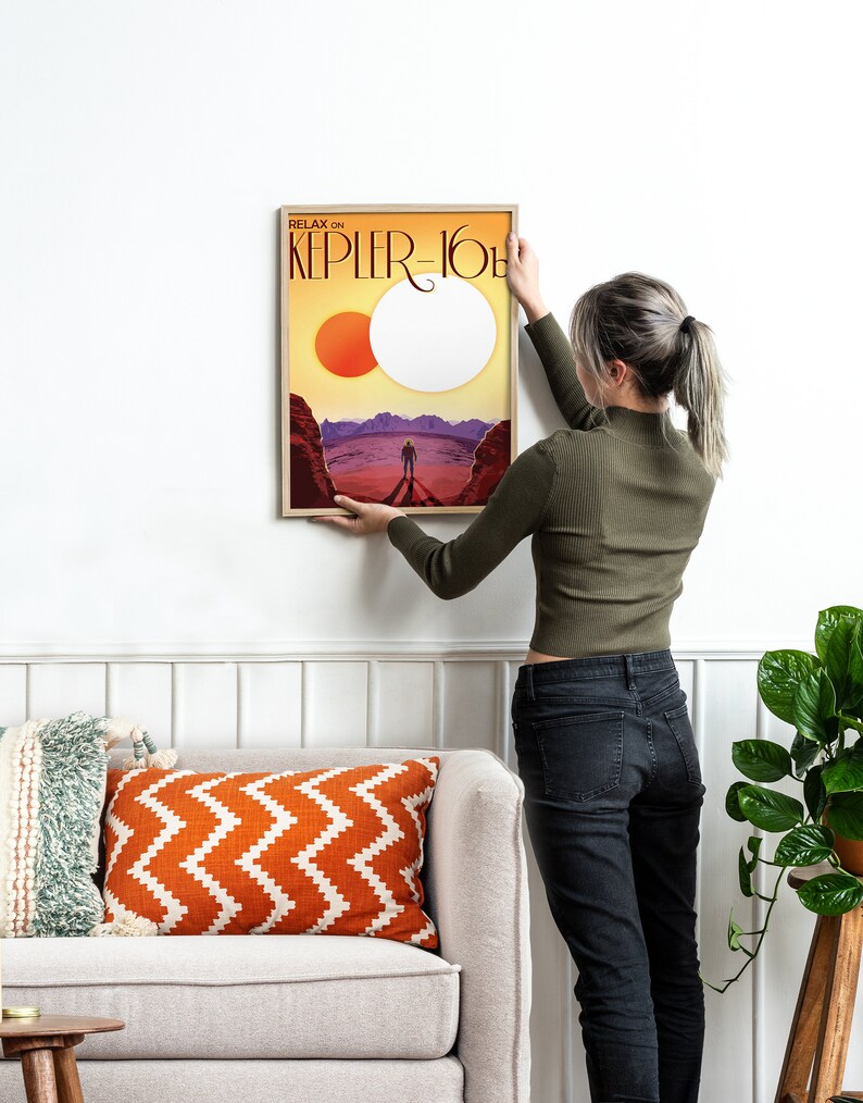Kepler 16b Space Posters for Room by Haus and Hues Nasa JPL - Etsy