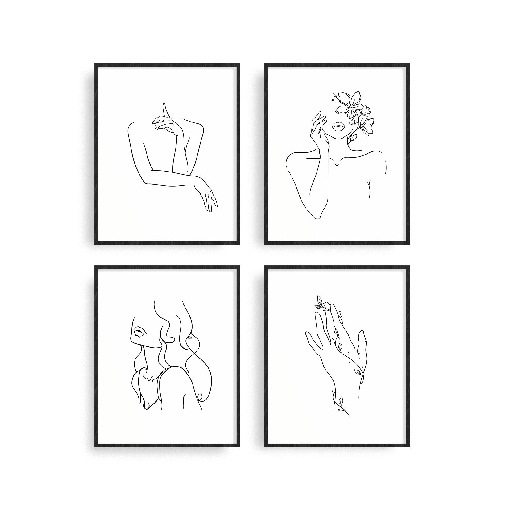 Minimalist Line Art Print Abstract Woman Line Drawing | Etsy