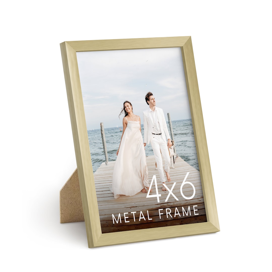 Haus and Hues Gold 4x6 Picture Frames - 4x6 Picture Frame Set of 1 ...