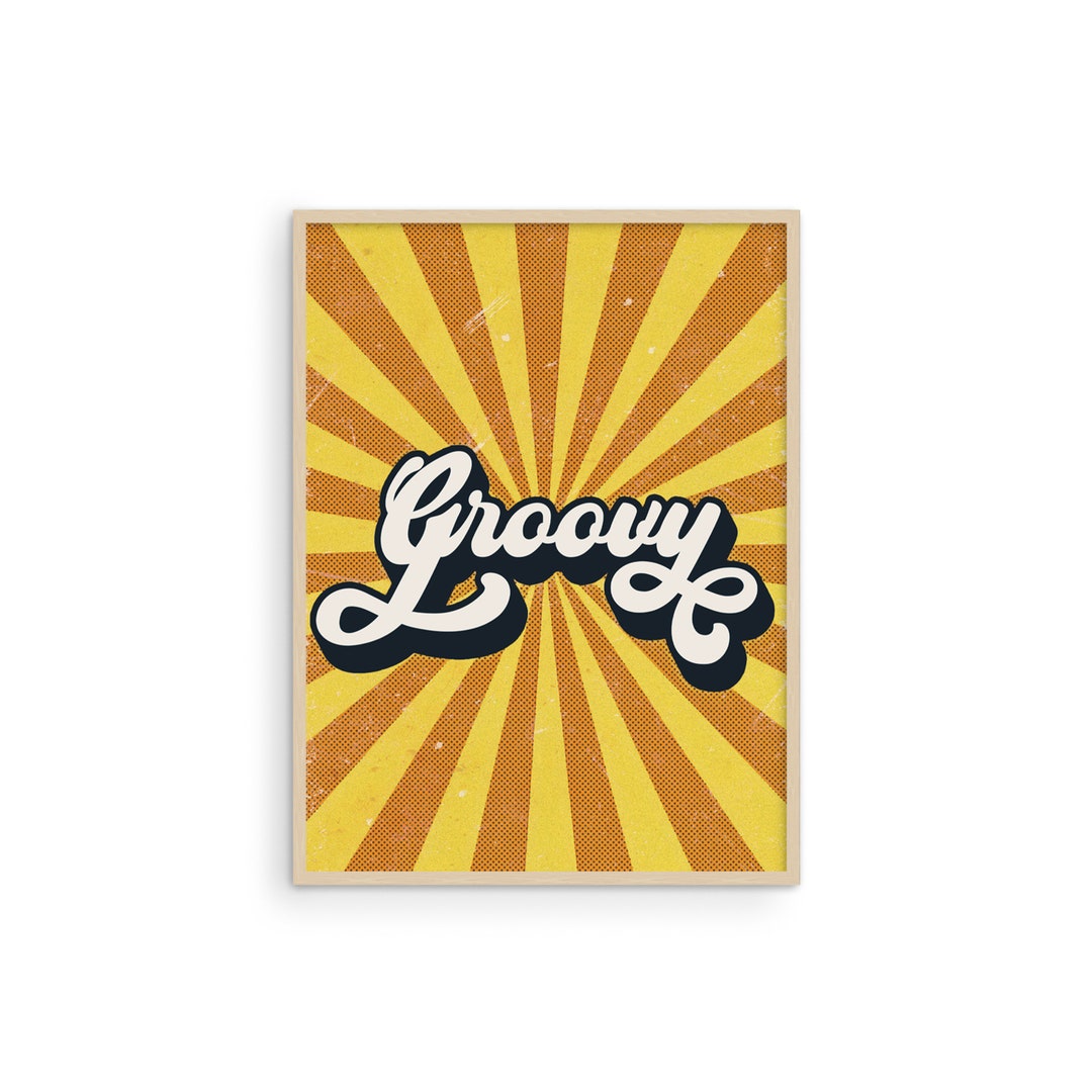 Haus & Hues Groovy Posters and Hippie Posters for Bedroom - Retro Wall ...