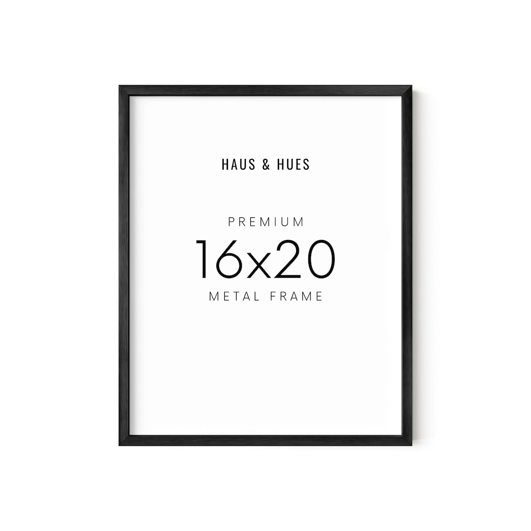 Haus and Hues 16x20 Black Picture Frame - Black Poster Frame 16x20 ...