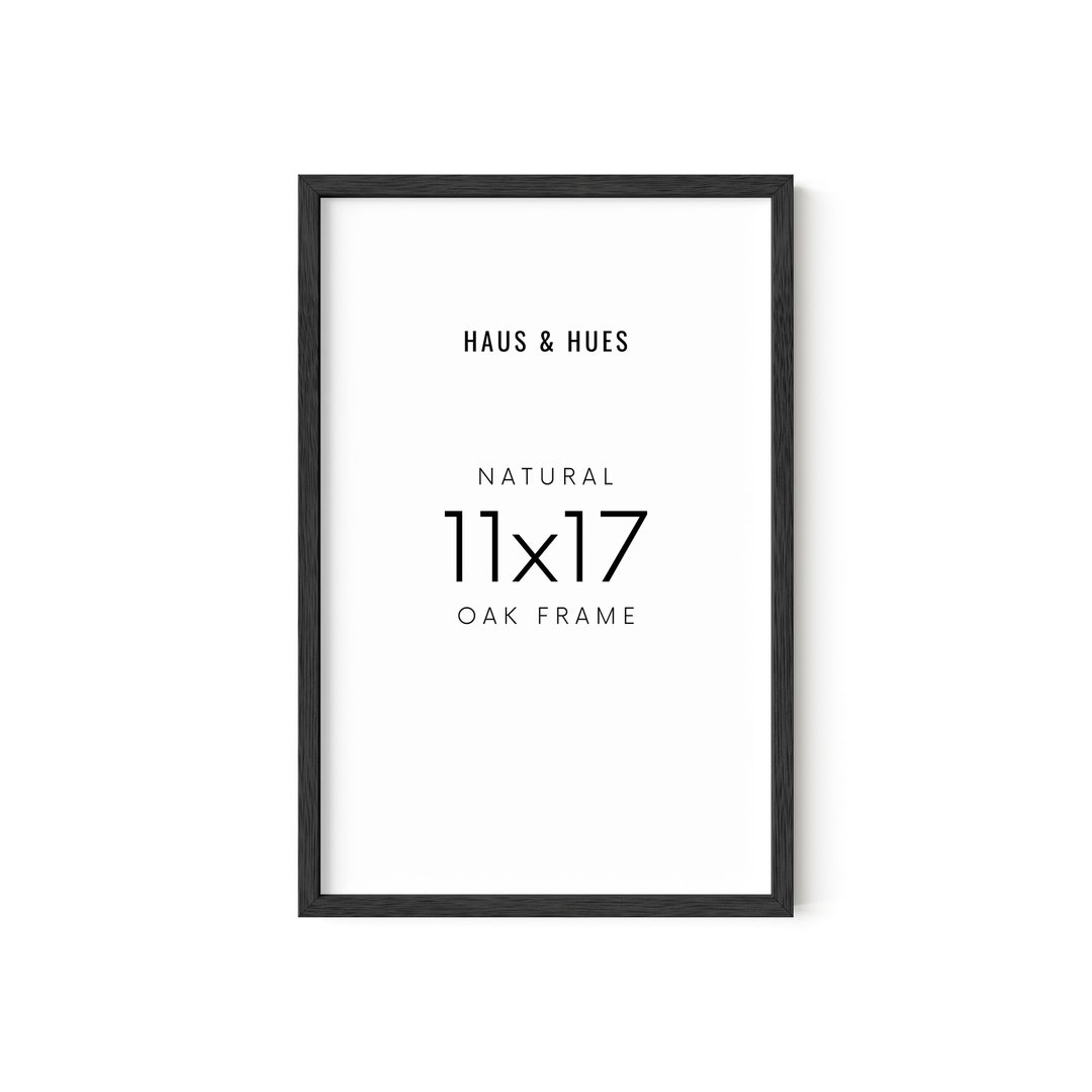 Haus and Hues 11x17 Picture Frame - Black Picture Frames 11x17 Natural Wood Frames, Black Frames ...