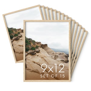 Haus and Hues 9x12 Beige Picture Frame - 9 X 12 Frame Wooden Picture ...