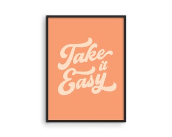 Take It Easy Sign - Etsy