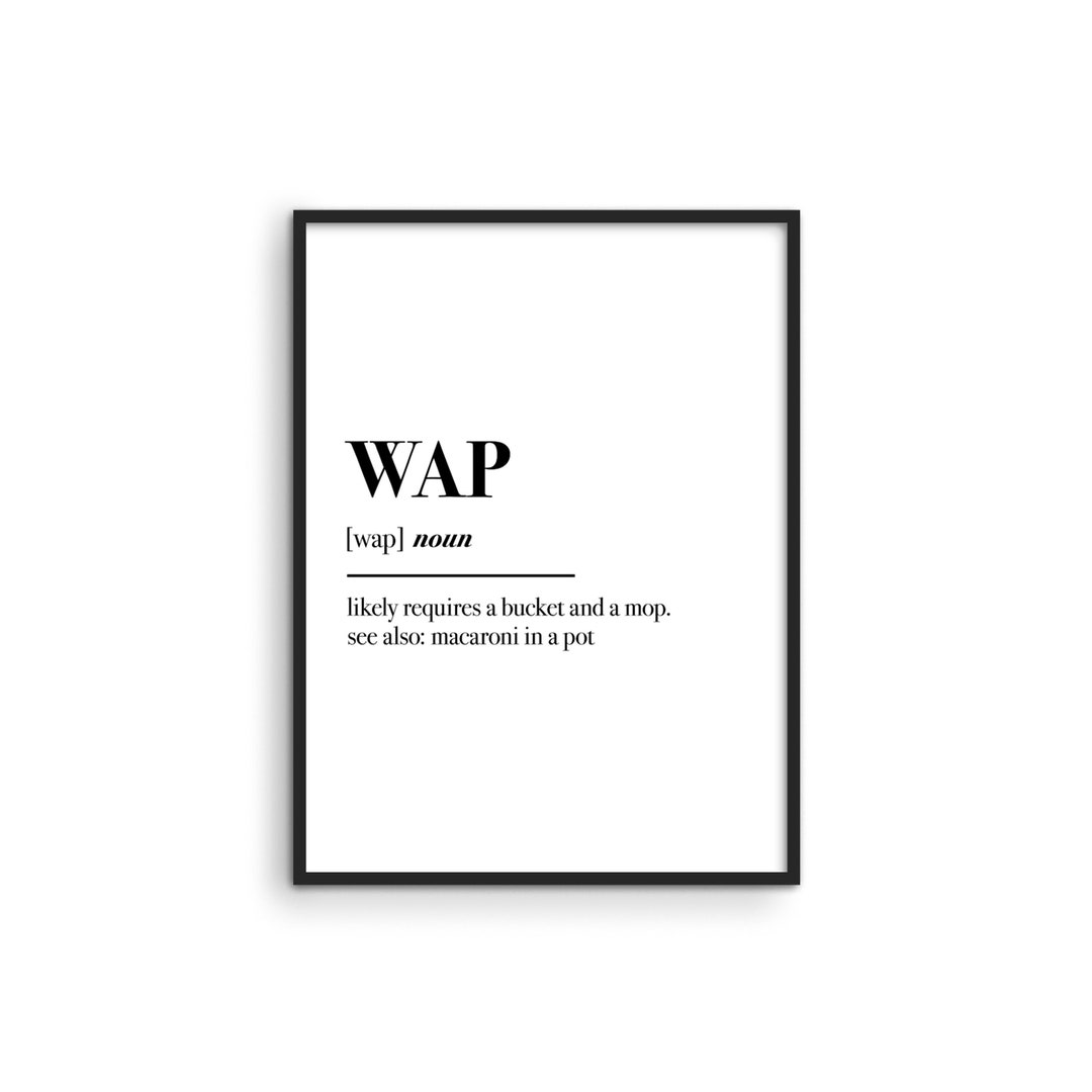 Cardi B 'WAP' Definition Print: Funny Baddie Room Decor - Etsy