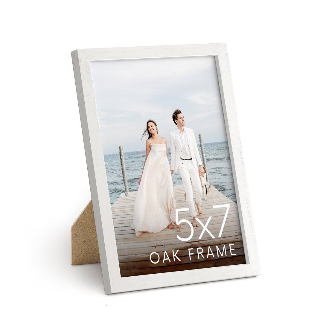 White Oak 5x7 Picture Frame: Modern Photo Display - Etsy