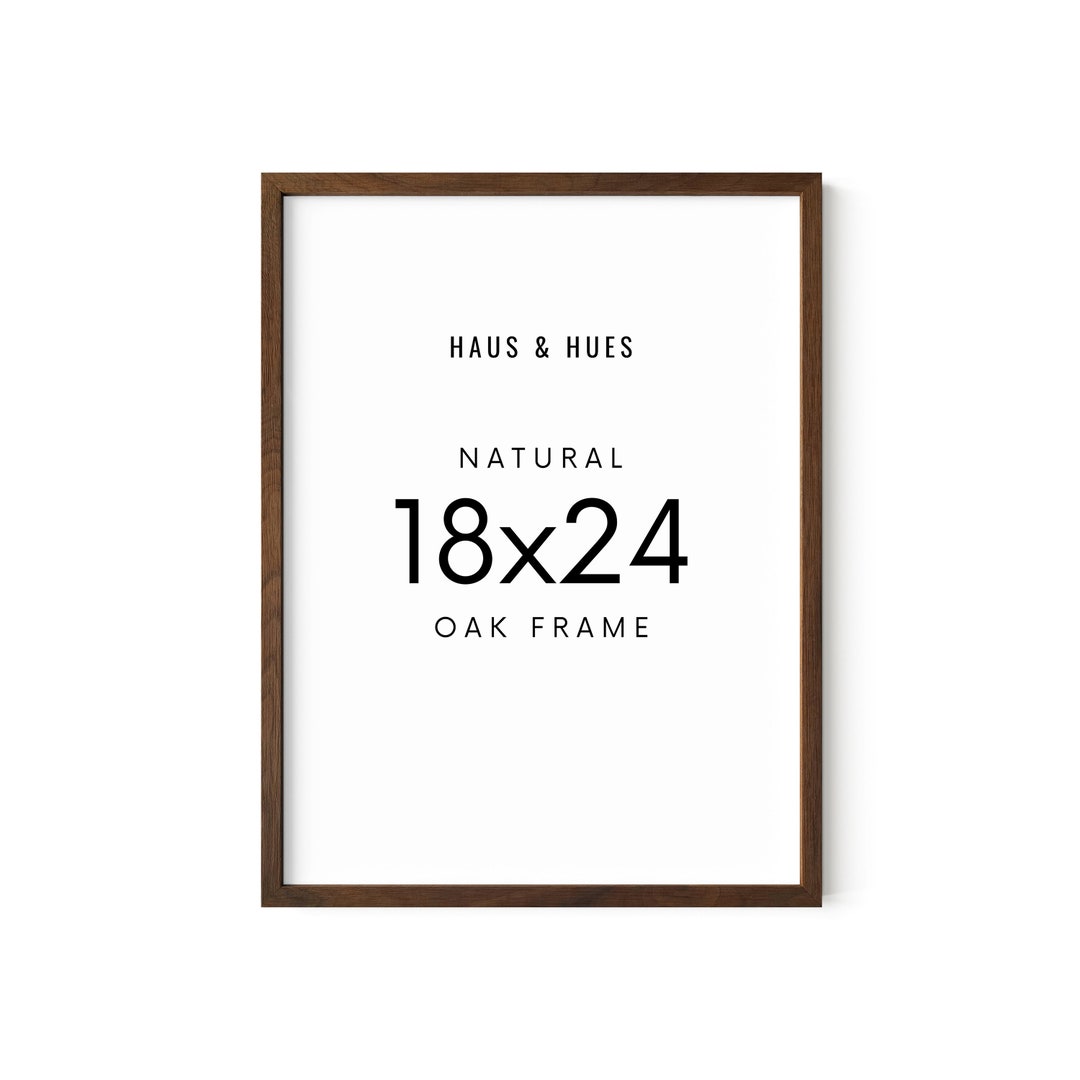 Oak Wood 18x24 Picture Frame Set: Gallery Wall Art - Etsy