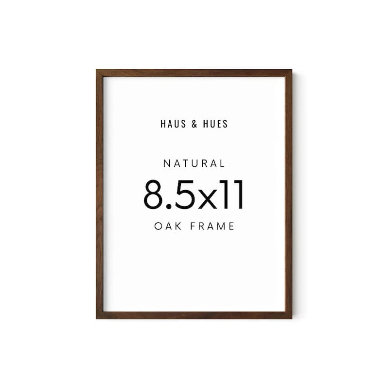 8.5 X 11 Frame Brown - Etsy