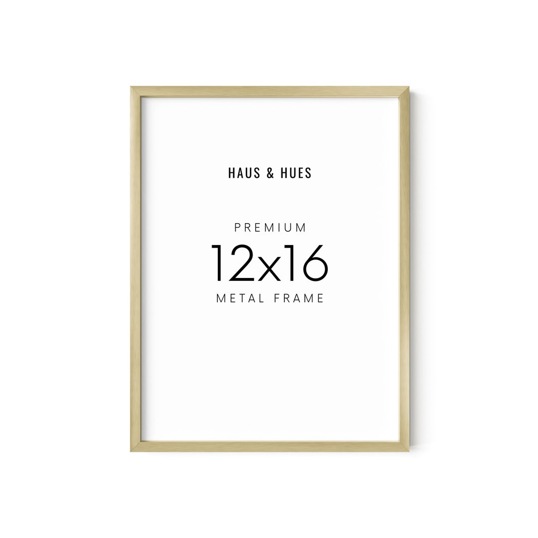 Haus and Hues 12x16 Gold Picture Frame - Set of 1 Gold Poster Frame ...