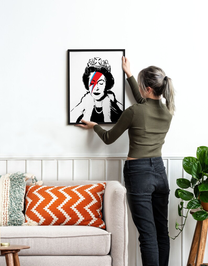 Banksy Queen Pop Art - Etsy