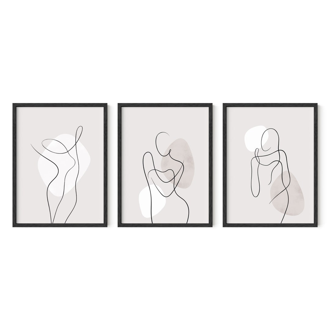 GY Line Art Set of 3 - Etsy