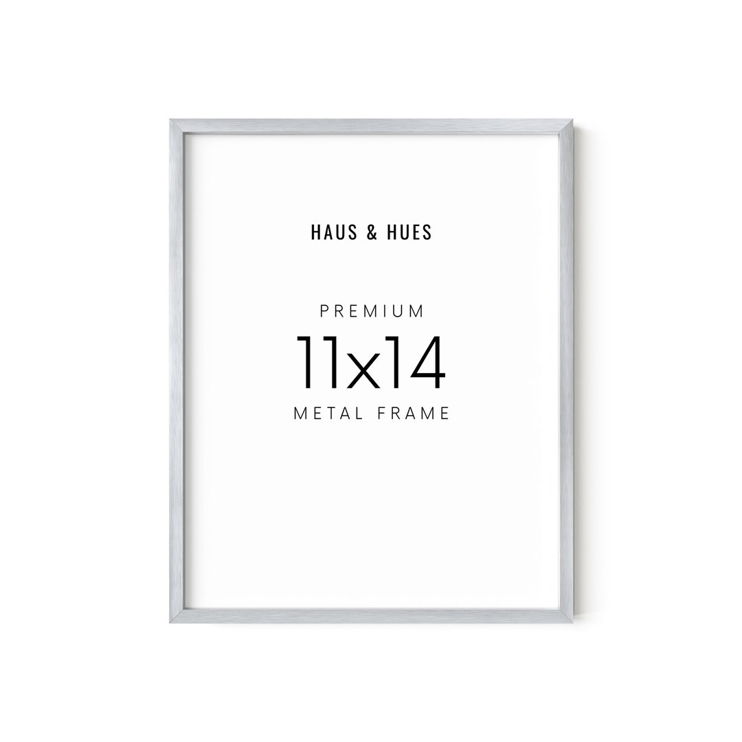 11x14 Silver Metal Picture Frame: Modern Aluminum Poster Frame - Etsy