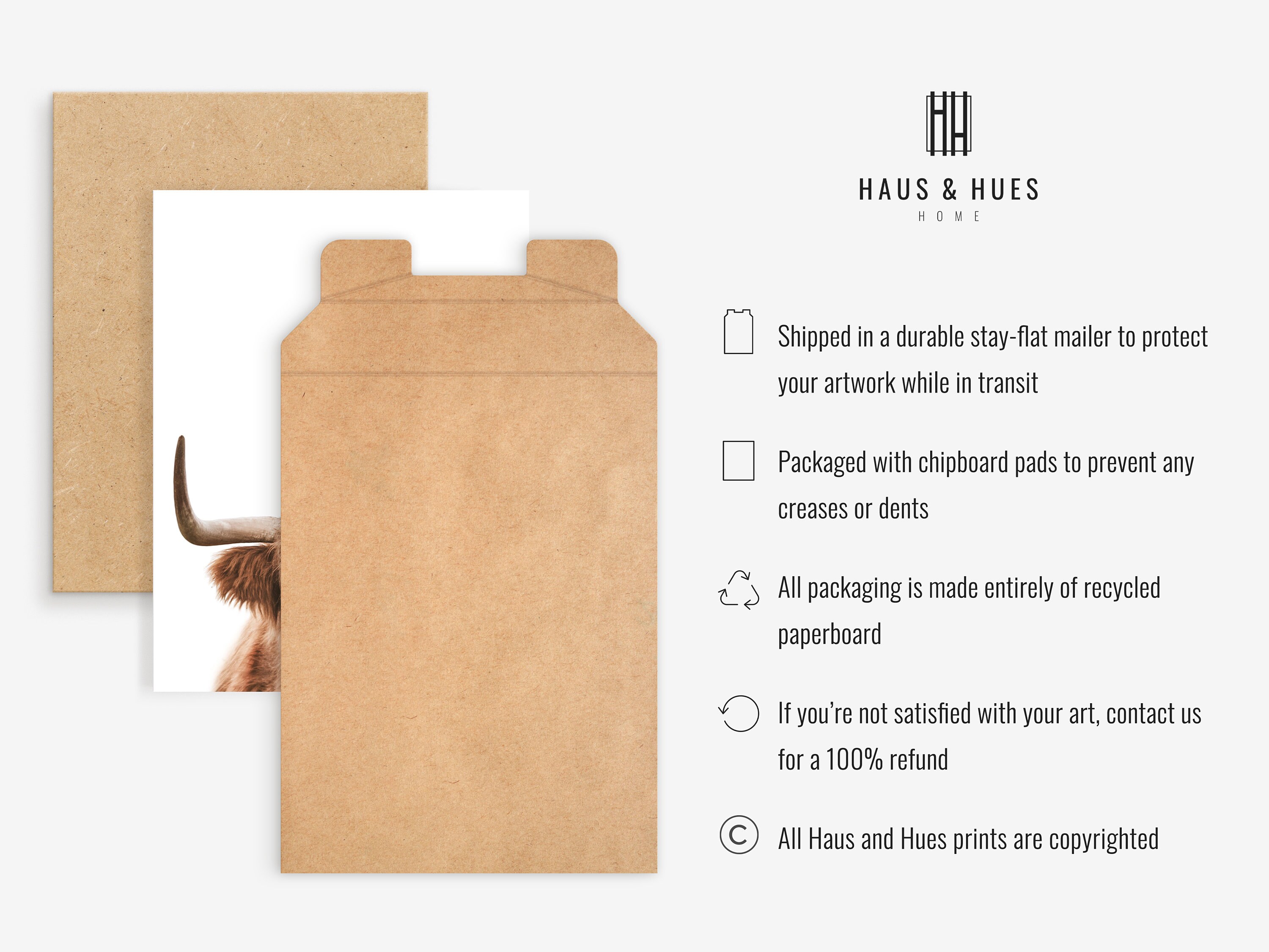 Haus and Hues Highland Cow Wall Art Highland Cow Print and | Etsy