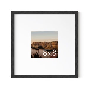 Haus and Hues 8x8 Black Picture Frame - 8 X 8 Picture Frame Black Frame ...