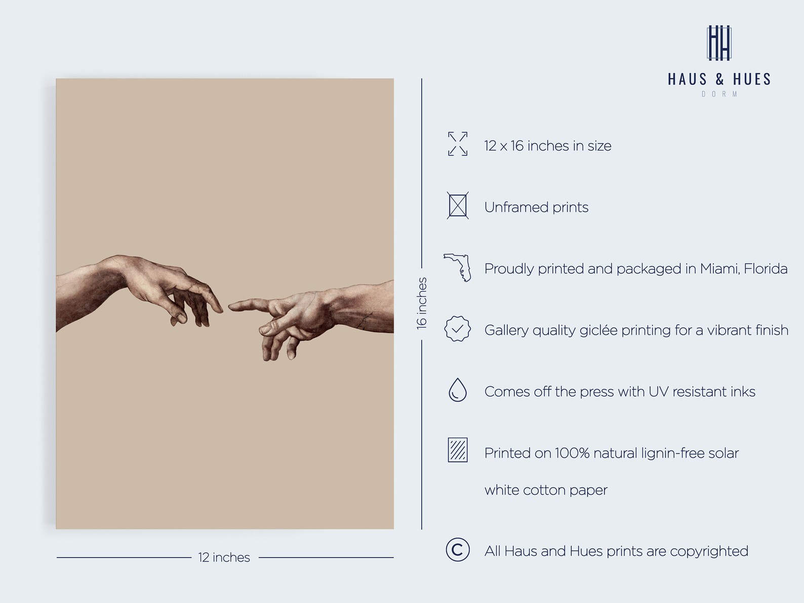 The Creation Of Adam Poster By Haus & Hues Michaelangelo | Etsy