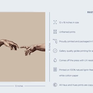 The Creation of Adam Poster by Haus & Hues Michaelangelo - Etsy