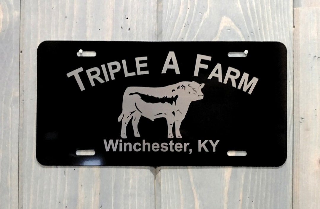 Laser Engraved License Plate, Your Choice of Image/words, Custom ...