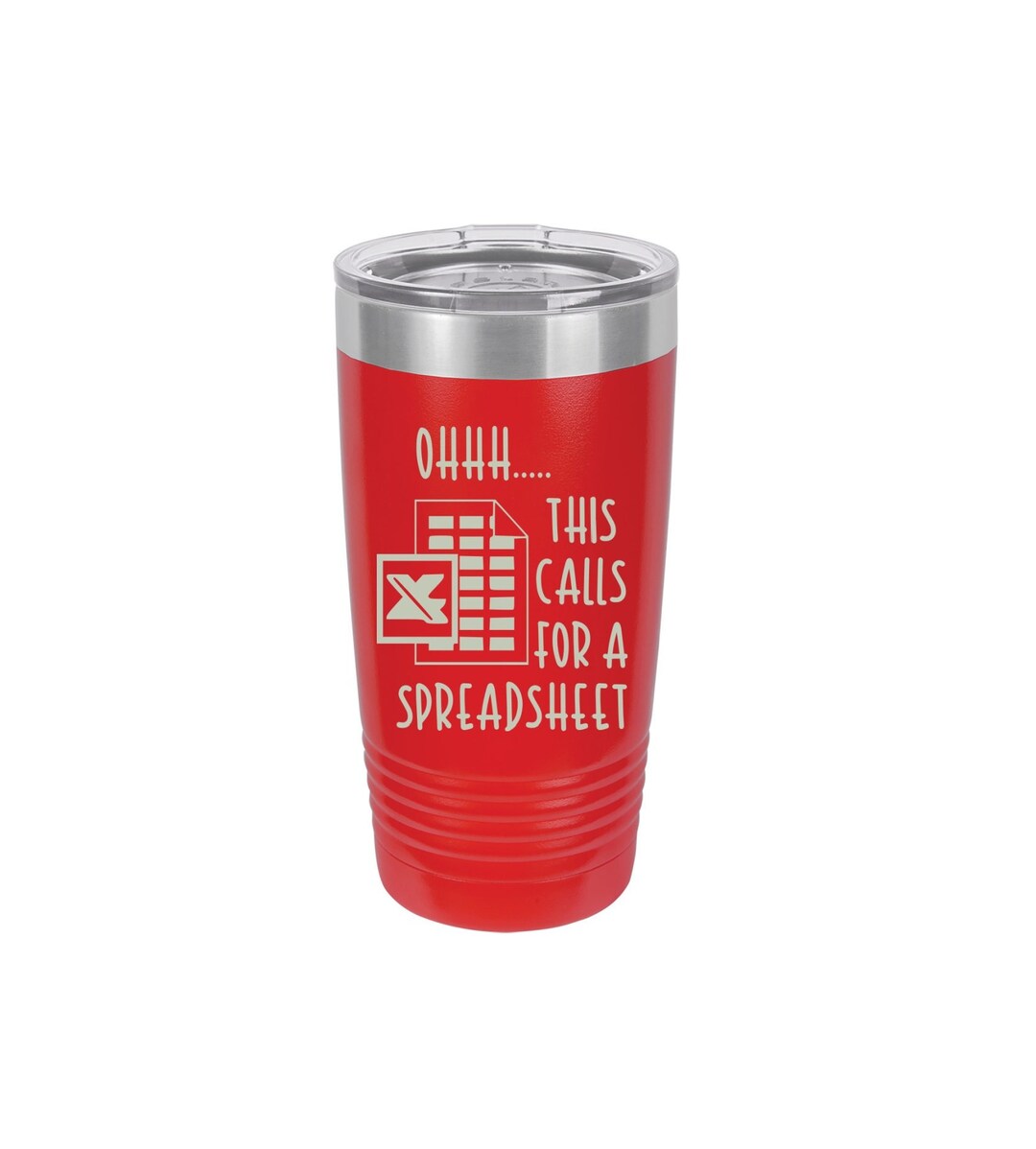 This Calls for A Spreadsheet Laser Engraved Travel Mug, Can Be ...