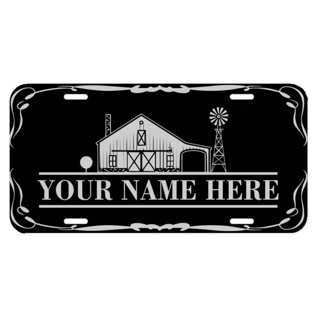 Personalized License Plate, Your Choice of Image/words, Custom License ...