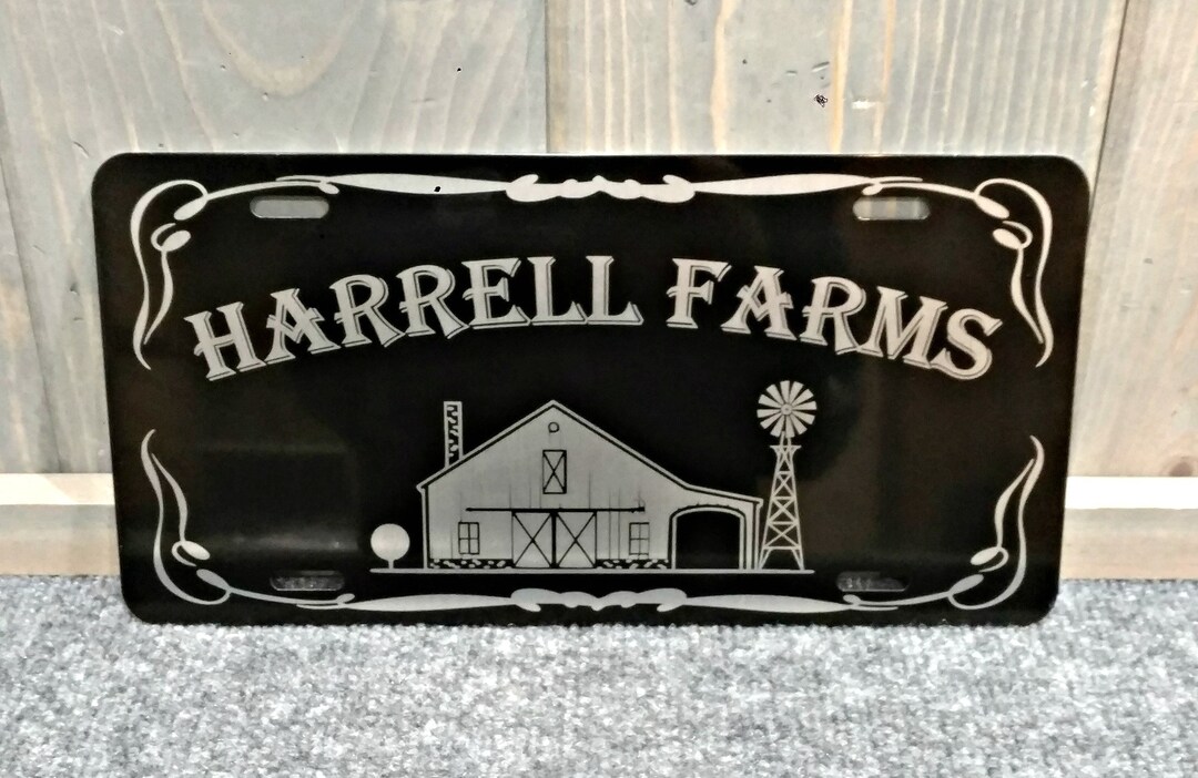 Custom License Plate, Laser Engraved, Your Choice of Image/words ...