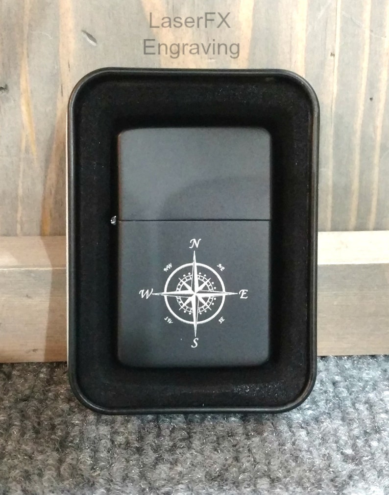 Personalized Matte Black Lighter Your Choice of Image/words - Etsy