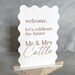 Wavy Welcome Sign Wavy Event Sign Birthday Sign Hens Sign Wave Wedding ...