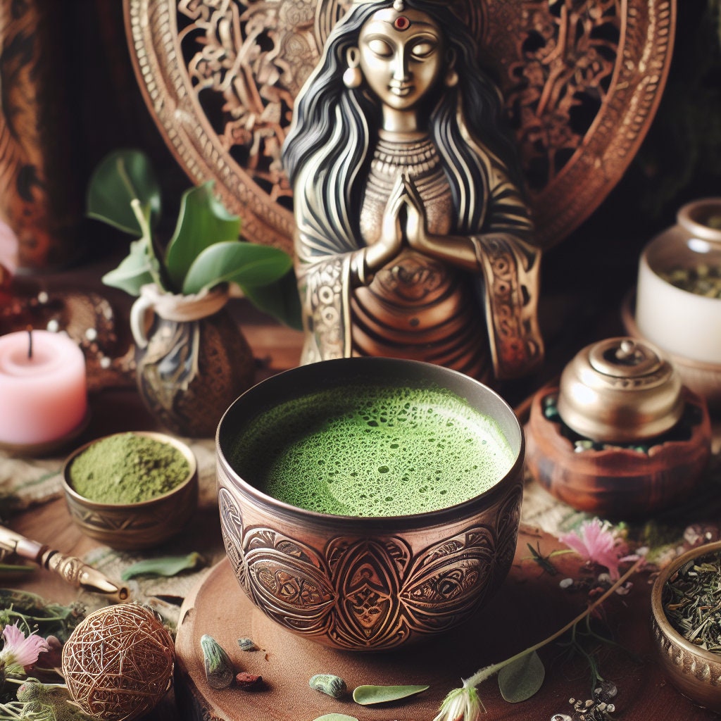 RADIANT SPIRIT. Matcha Morning Vitality Nutritive Herbs. Calm Energy ...