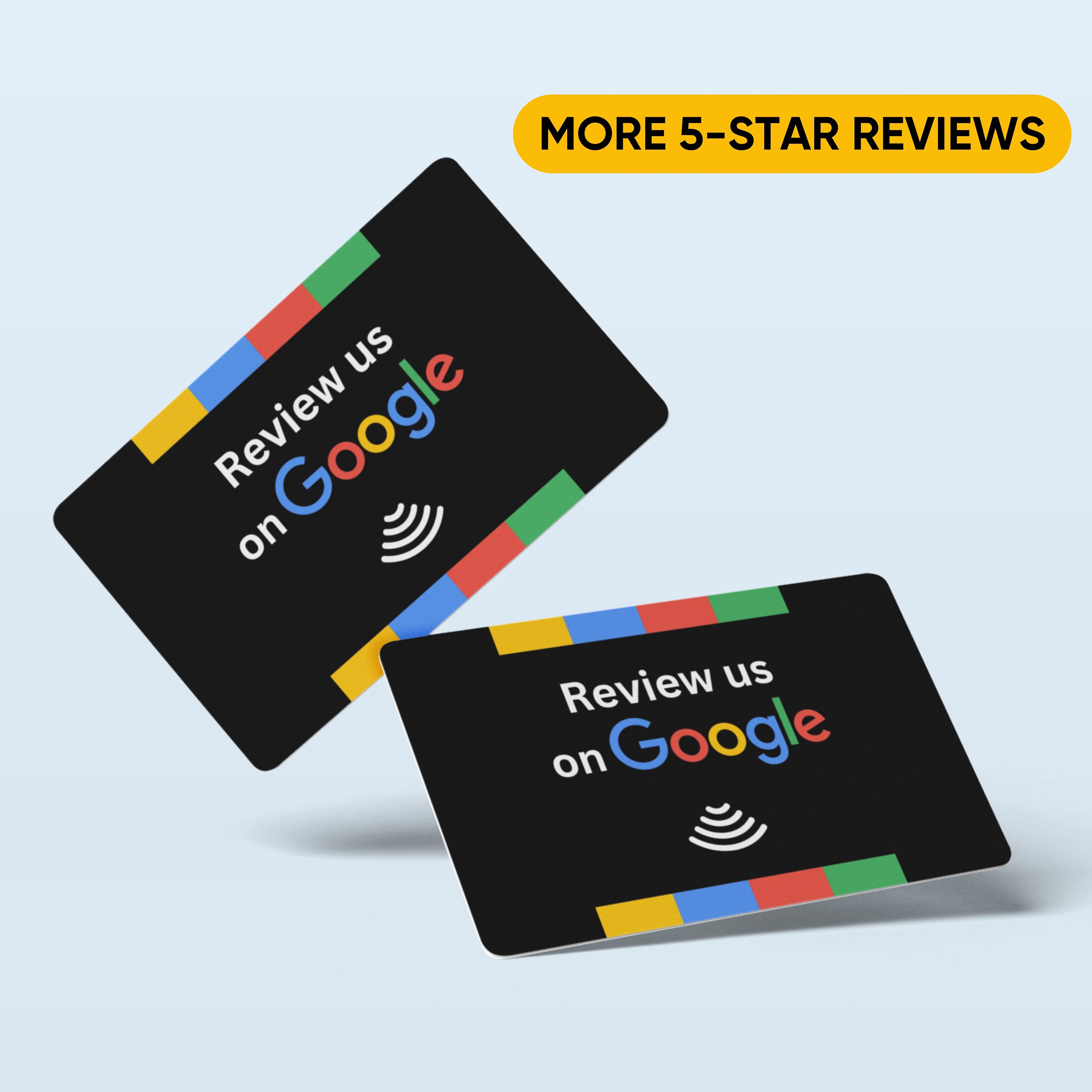 NFC Google Review Cards – Contactless Feedback Cards, Plastic, PVC ...