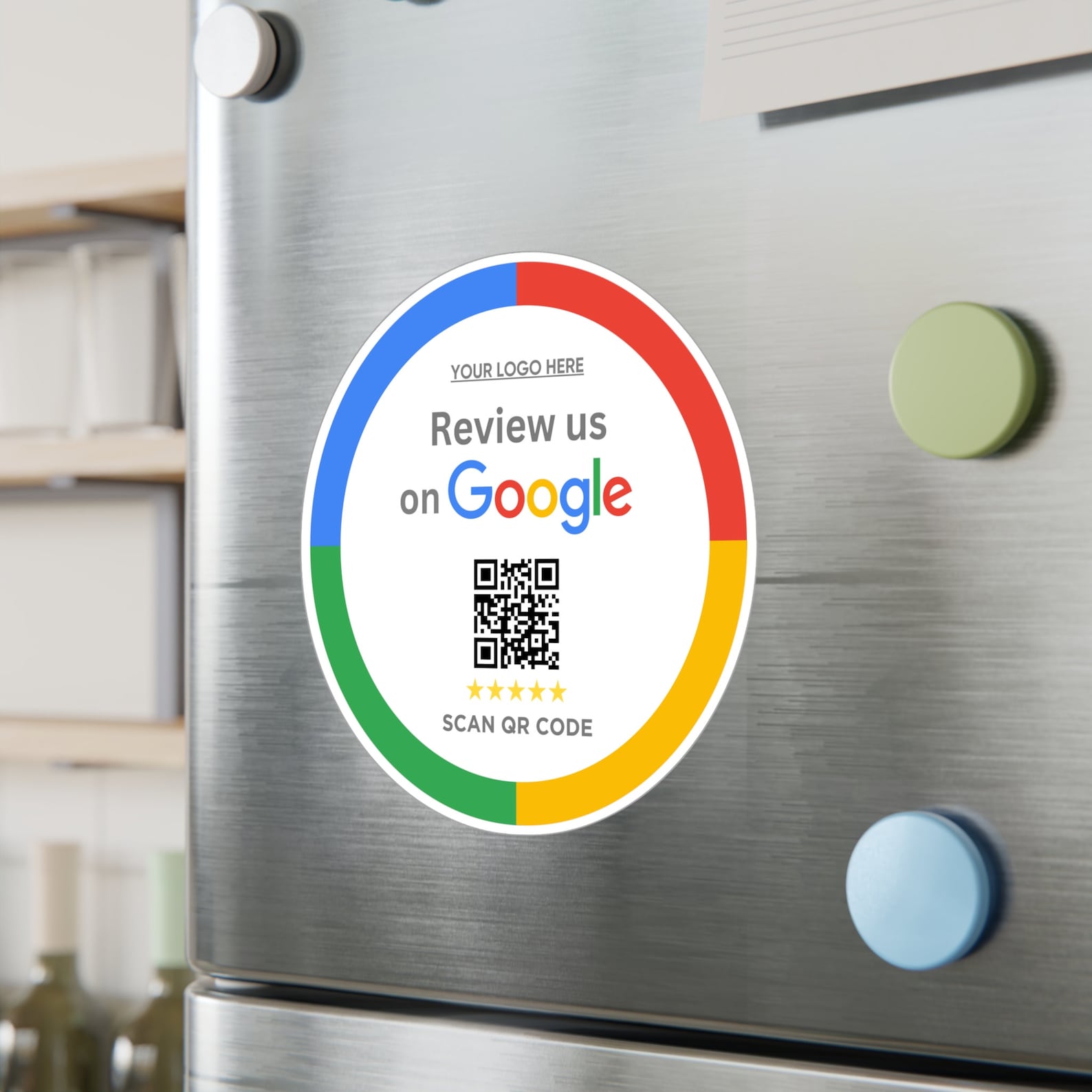 Google Review Stickers With QR Code - Personalized, Custom Design ...