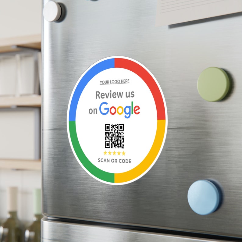 Google Review Stickers With QR Code - Personalized, Custom Design ...