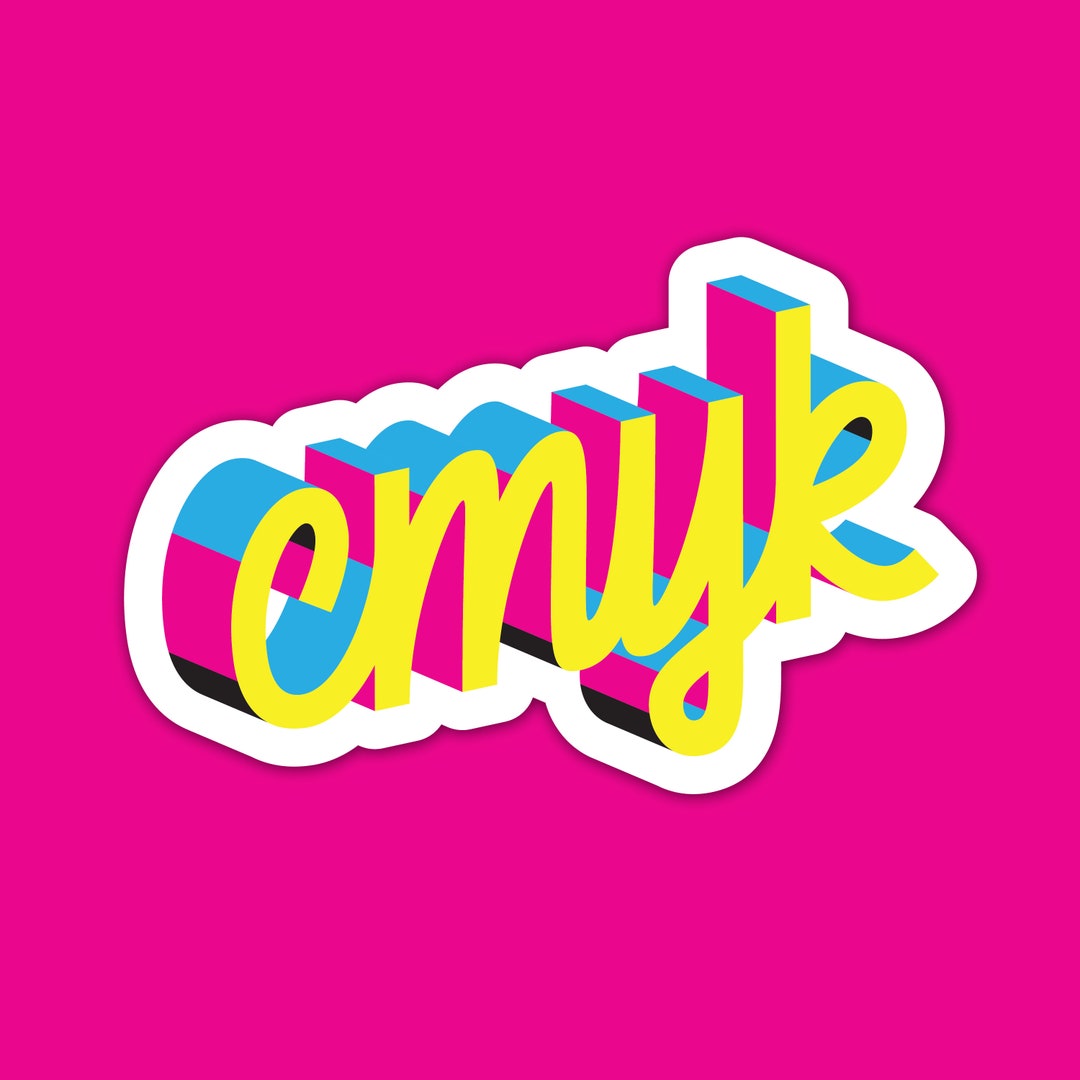 CMYK Vinyl Sticker - Etsy