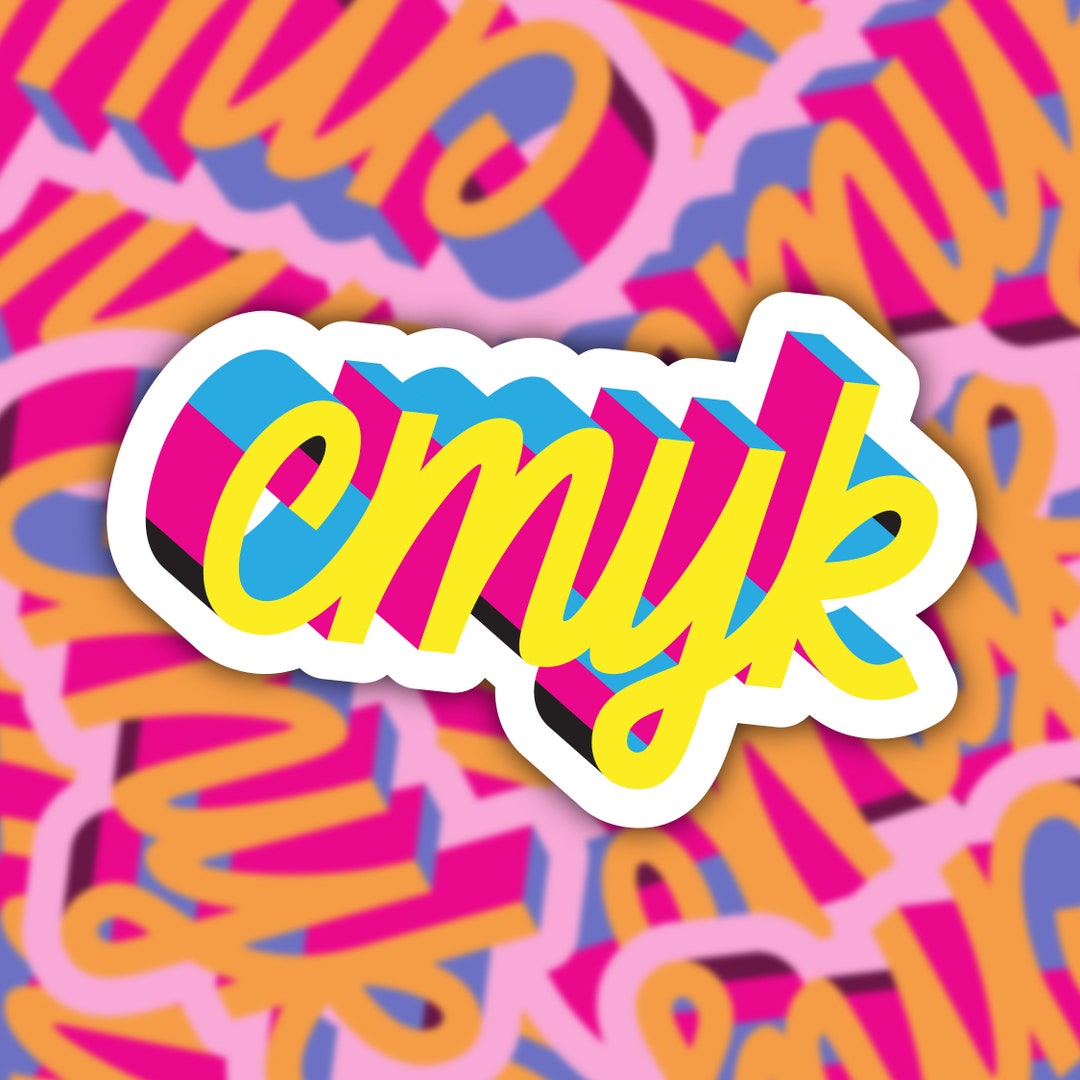 CMYK Vinyl Sticker - Etsy